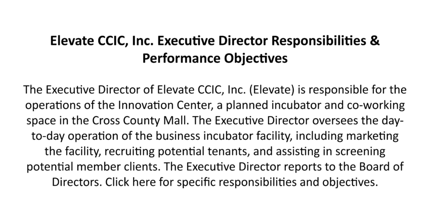 Elevate CCIC, Inc. Executive Director Job Posting – Mattoon Chamber of Commerce